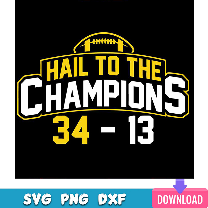 Michigan Wolverines Hail To Champions SVG - Inspire Uplift