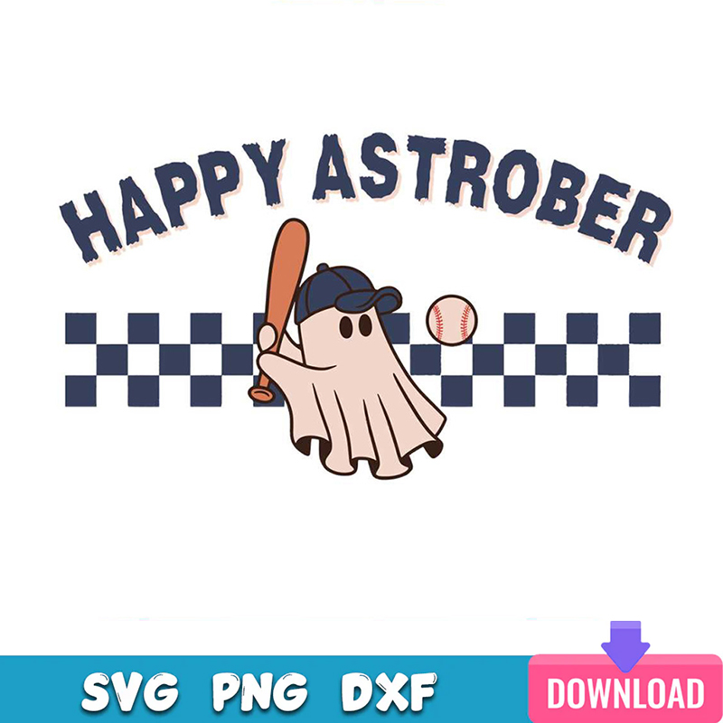 Happy Astrober Astros Postseason MLB Playoffs SVG Download | Inspire Uplift