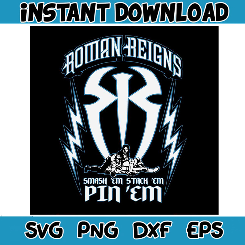WWE Superstar Roman Reigns SVG Graphic Design Files | Inspire Uplift