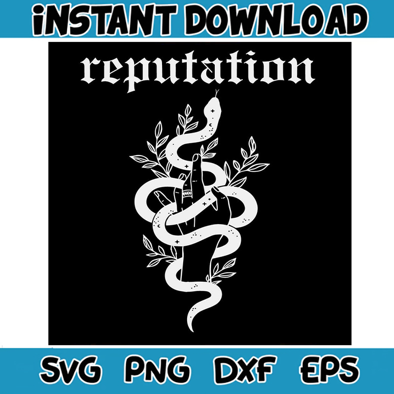 Reputation Snake Taylor Swift SVG Reputation Album SVG File | Inspire ...