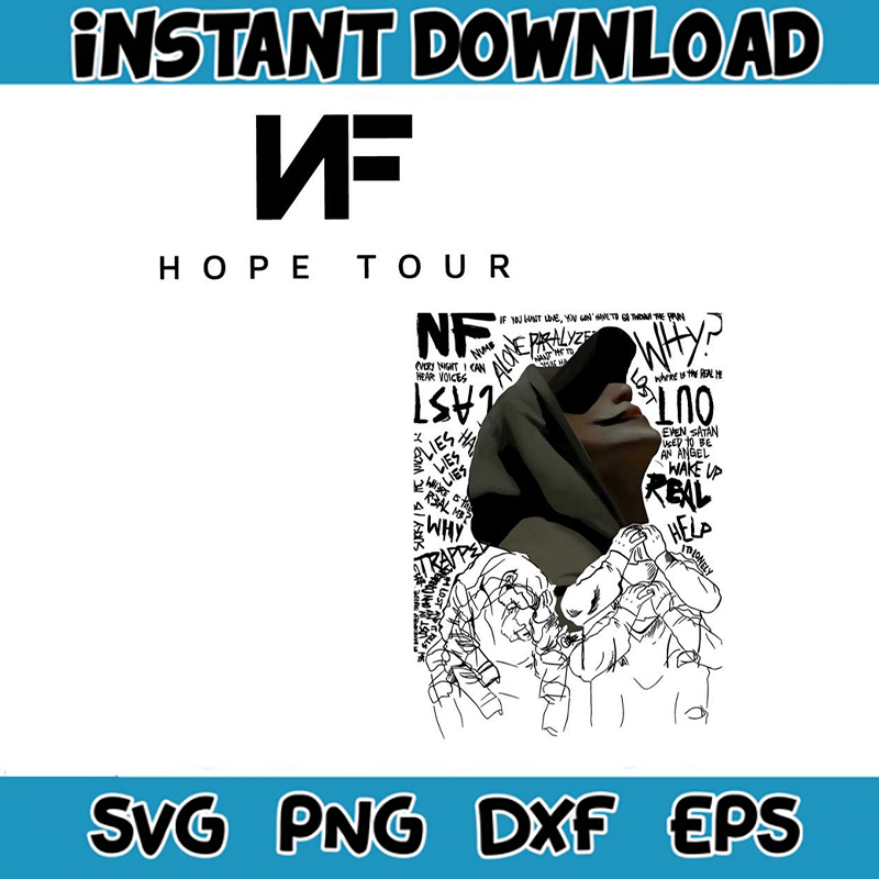 NF Rapper Tour 2024 PNG NF Hope Album PNG Download | Inspire Uplift