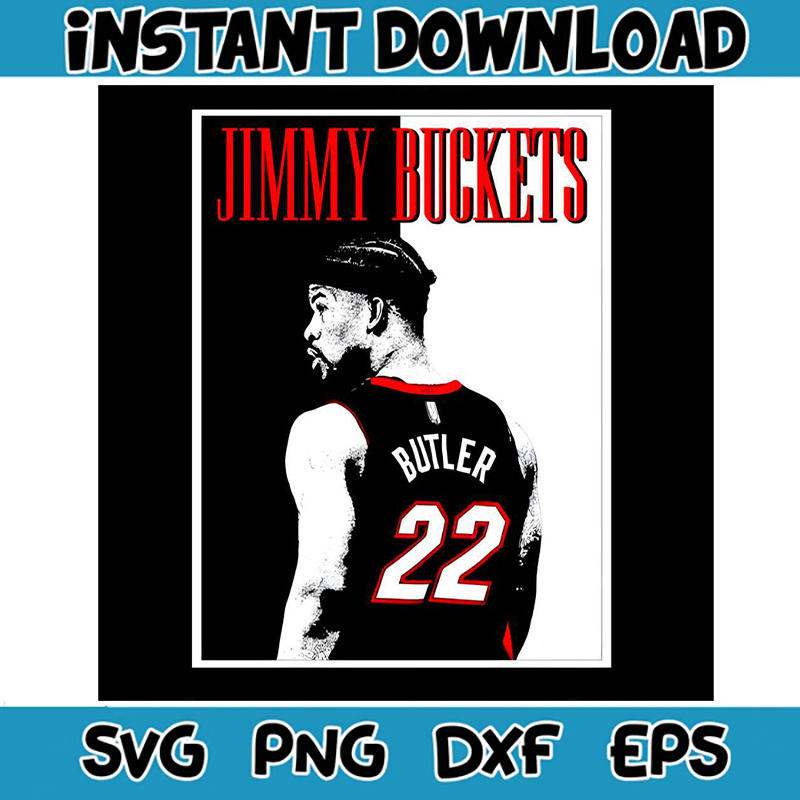 Miami Heat Jimmy Butler Png Silhouette Sublimation Files - Inspire Uplift