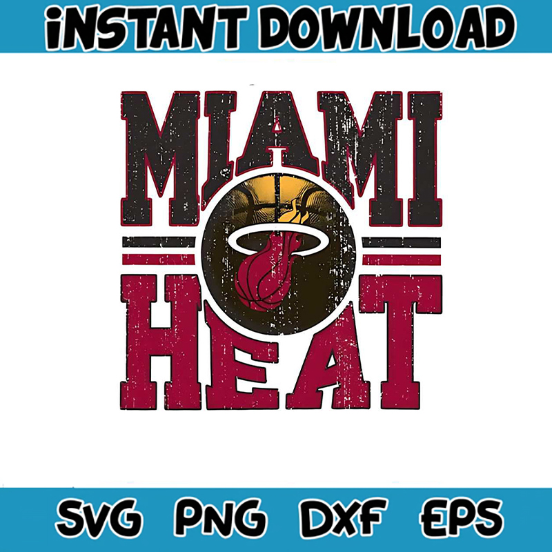 Miami Heat Basketball Team 2024 NBA Finals PNG | Inspire Uplift