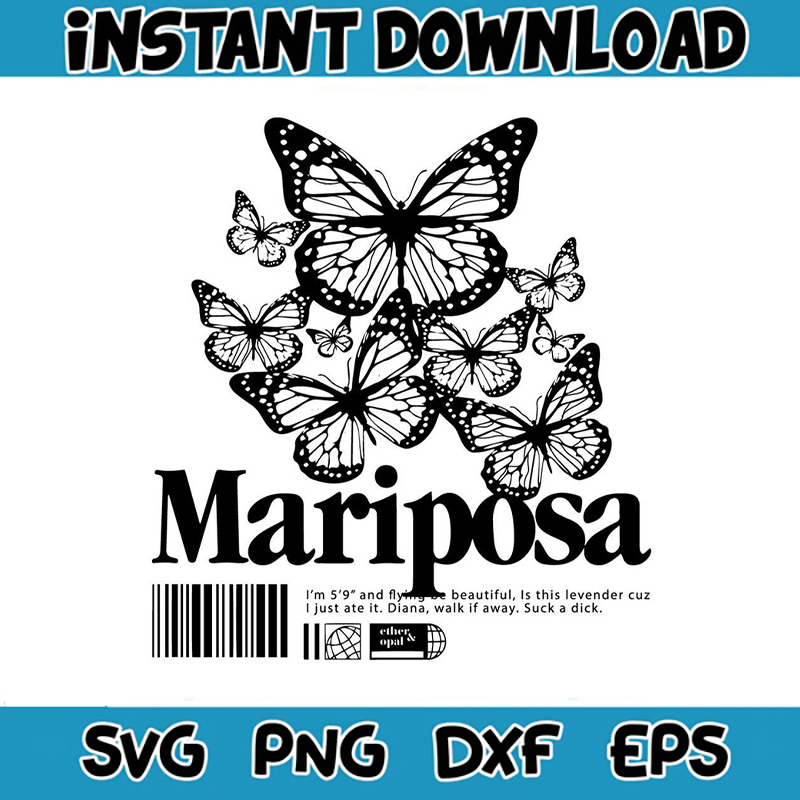 Mariposa Vanderpump Rules TV Series Svg Cutting File | Inspire Uplift