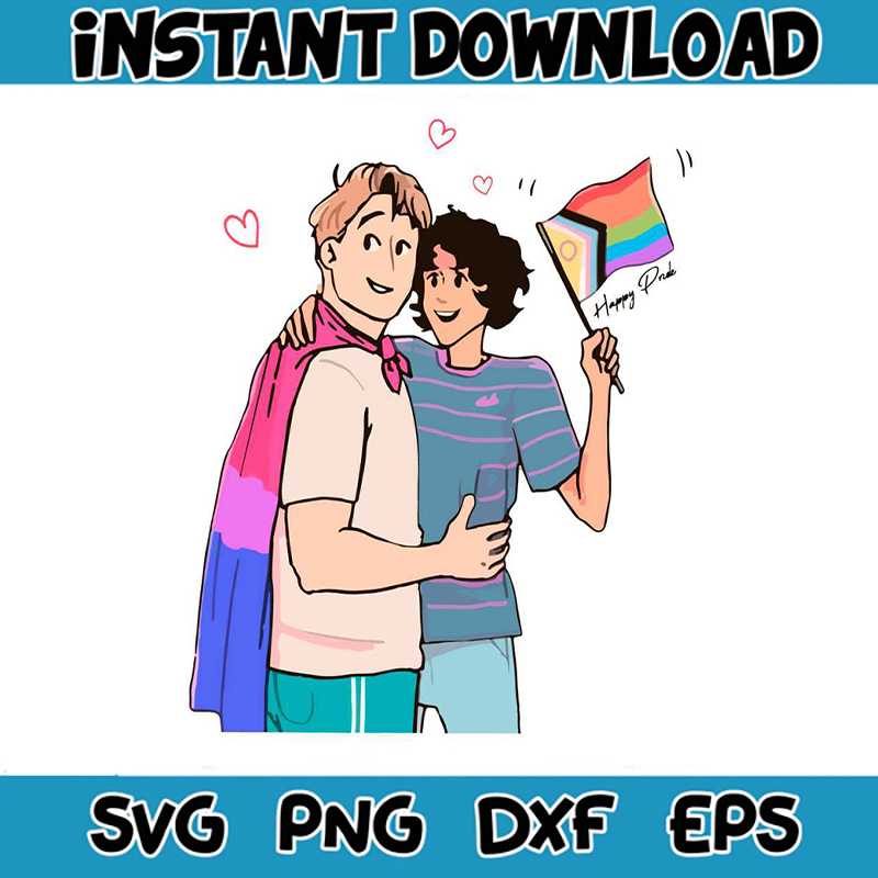 Heartstopper LGBTQ SVG Nick and Charlie Pride SVG Cutting Fi | Inspire ...