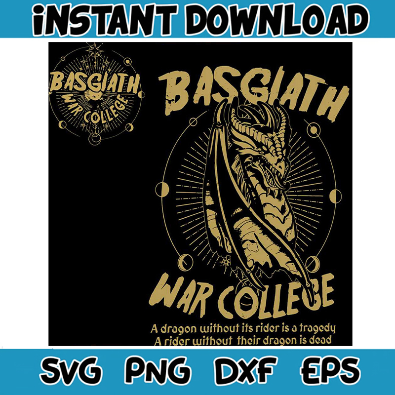 Basgiath War College Fourth Wing SVG Cutting Digital File | Inspire Uplift