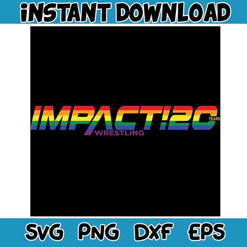 IMPACT Wrestling Pride Month 2024 SVG Graphic Design Files - Inspire Uplift