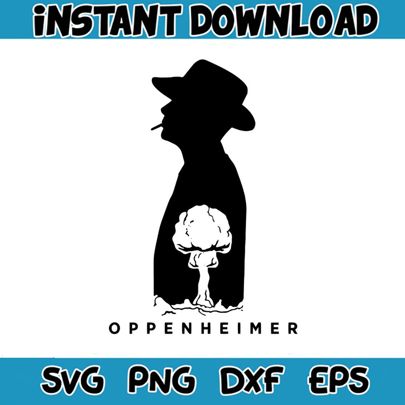 Oppenheimer SVG Christopher Nolan 2024 Movie SVG Cricut File - Inspire ...
