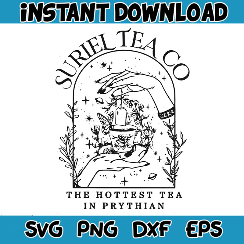 Suriel Tea Co A Court Of Thorns And Roses SVG - Inspire Uplift