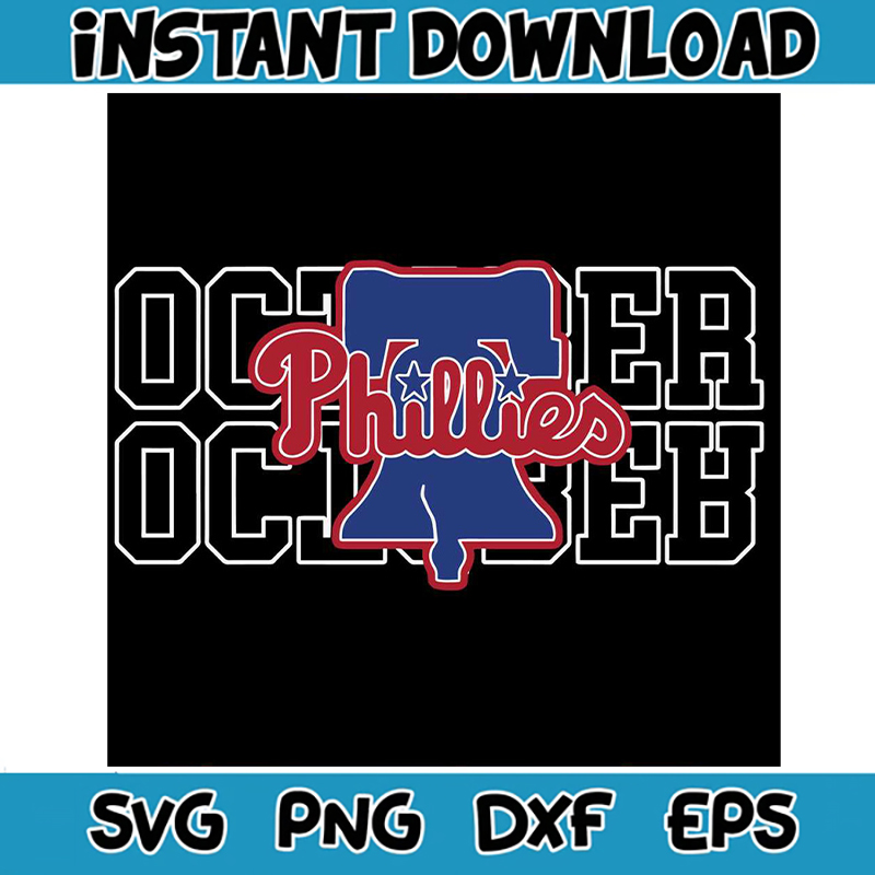 Philadelphia Phillies Red October Phillies SVG Digital | Inspire Uplift