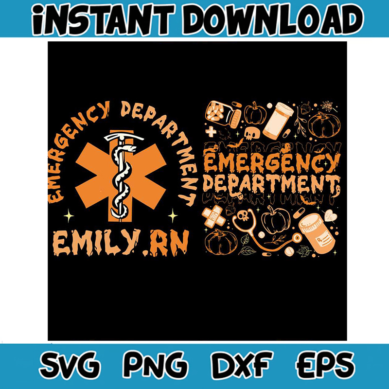 Emergency Department Funny Er Nurse Tech SVG | Inspire Uplift