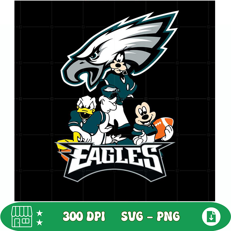 Nfl Philadelphia Eagles Mickey Mouse Friends Funny Super Bow | Inspire ...