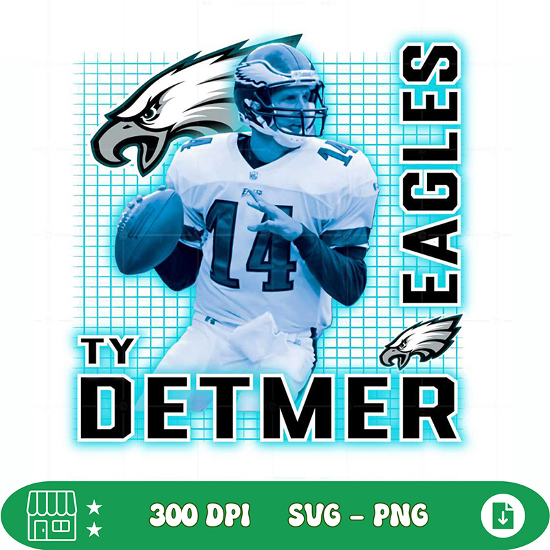 Ty Detmer Philadelphia Eagles PNG | Inspire Uplift