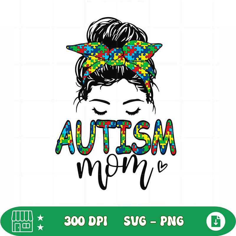 Autism Mom Autism Awareness SVG | Inspire Uplift