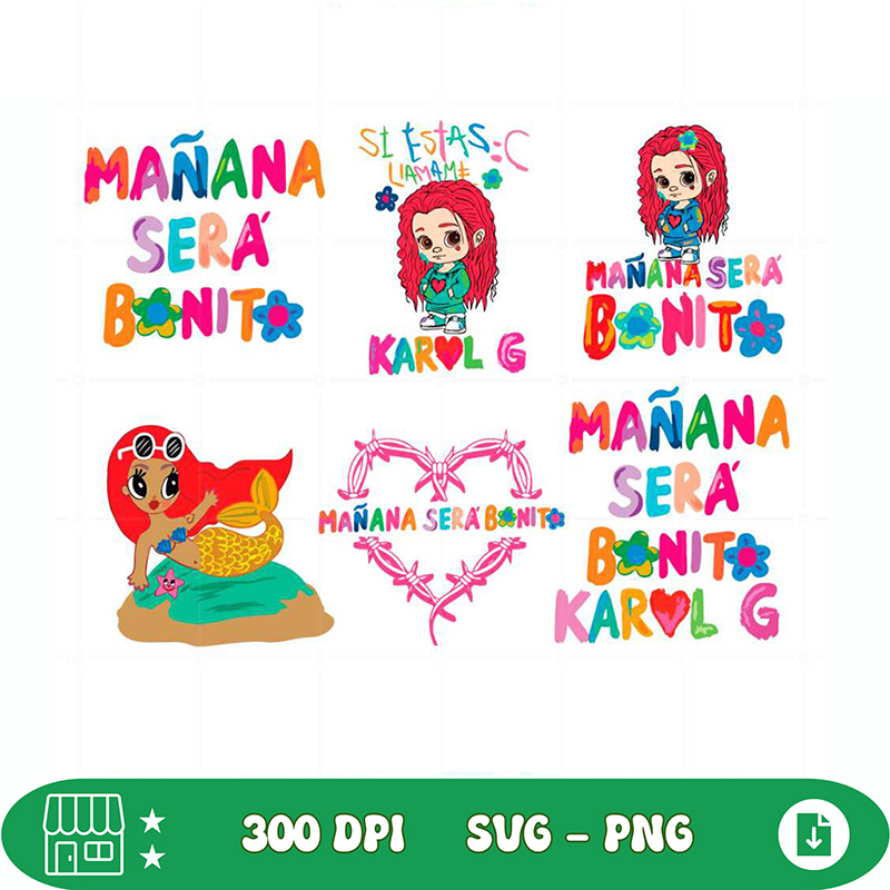Karol G Manana Sera Bonito Bundle Svg | Inspire Uplift