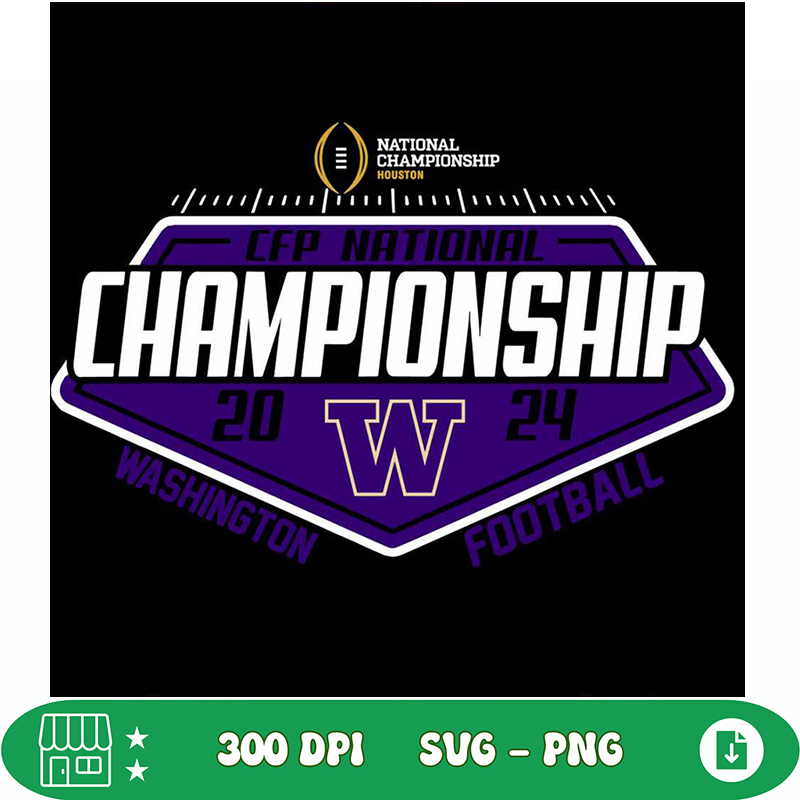 Washington Huskies 2024 CFP National Championship SVG - Inspire Uplift