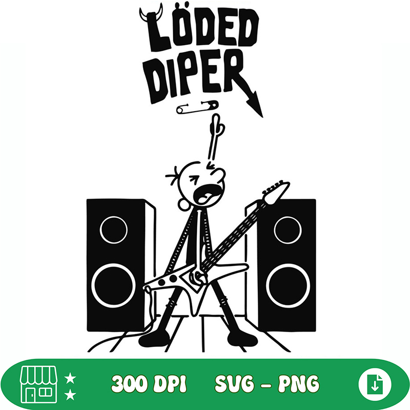 Loaded Diaper Wimpy Kid Book Day SVG - Inspire Uplift