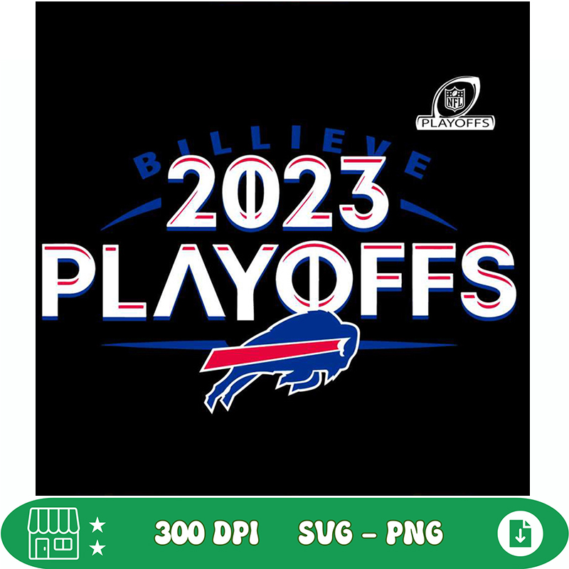 Buffalo Bills 2024 NFL Playoffs Billieve SVG | Inspire Uplift
