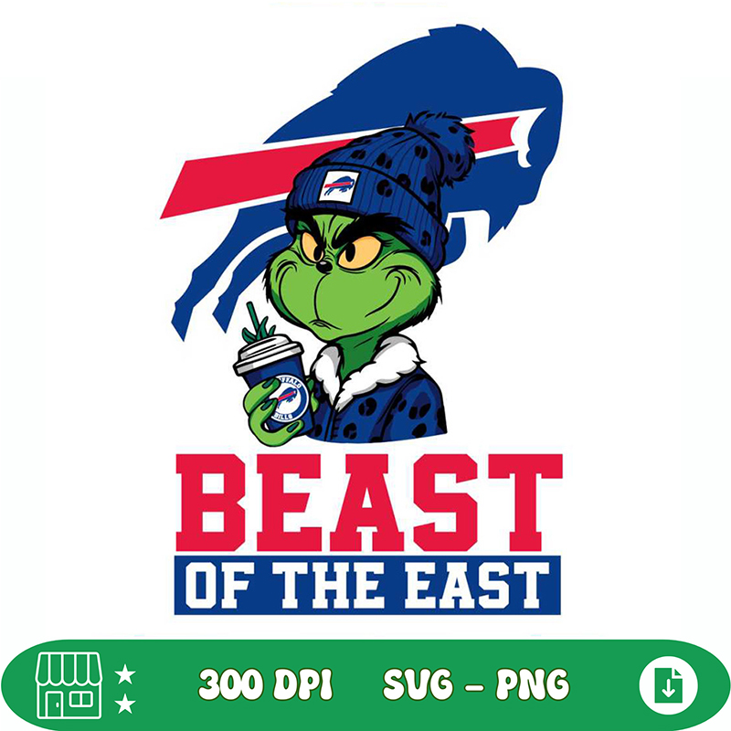 Beast Of The East Grinch Buffalo Bills SVG | Inspire Uplift