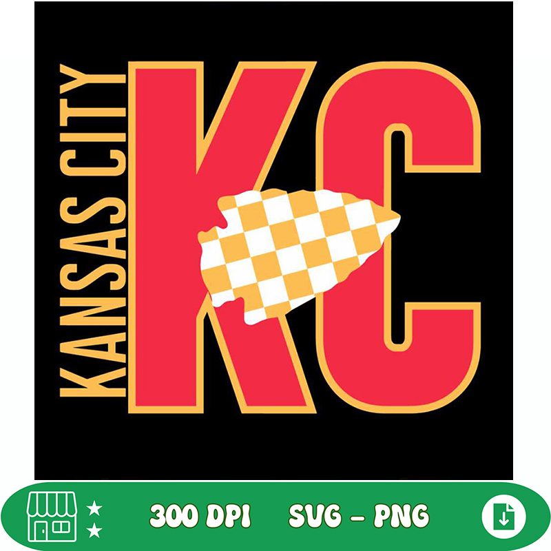 Kansas City Football NFL Team Logo SVG | Inspire Uplift