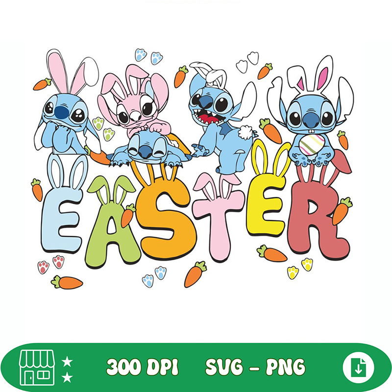 Stitch Easter Svg | Inspire Uplift