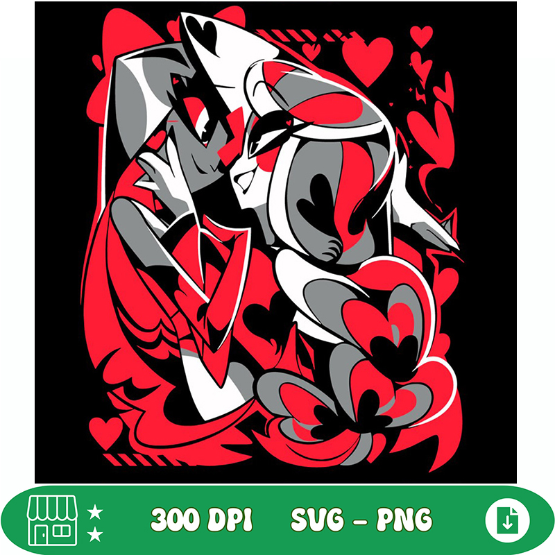 Hazbin Hotel Cartoon Characters SVG - Inspire Uplift