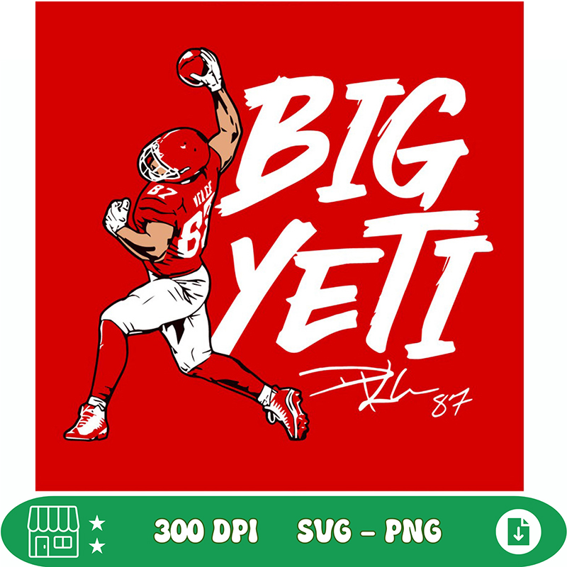 Big Yeti Travis Kelce Kansas City Chiefs SVG - Inspire Uplift