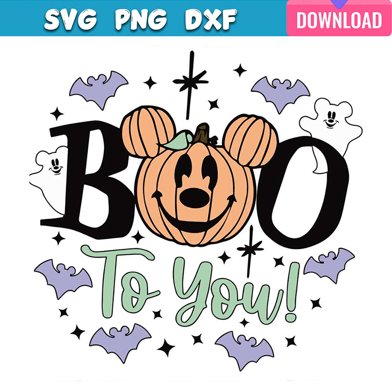 Disney Cute Mickey Boo To You svg bundle Graphic | Inspire Uplift