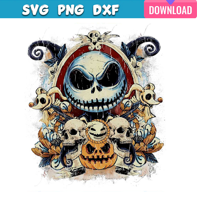 Vintage Nightmare Before Christmas Horror Animation PNG | Inspire Uplift
