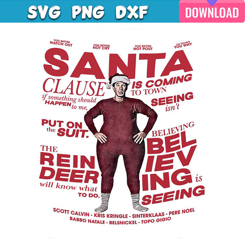 Tim Allen Santa Clause Christmas Movie PNG | Inspire Uplift