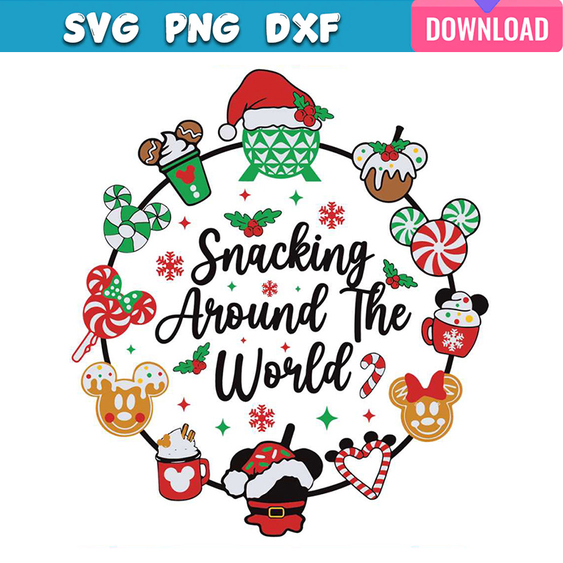 Disney Snacking Around The World svg bundle | Inspire Uplift