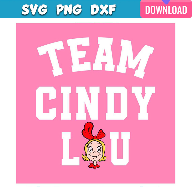 Team Cindy Lou Funny Christmas Character svg bundle | Inspire Uplift