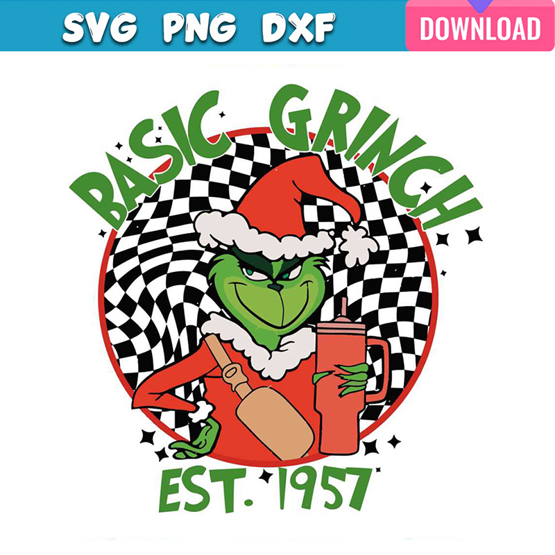 Christmas Movie Characters Retro Basic Grinch svg bundle | Inspire Uplift