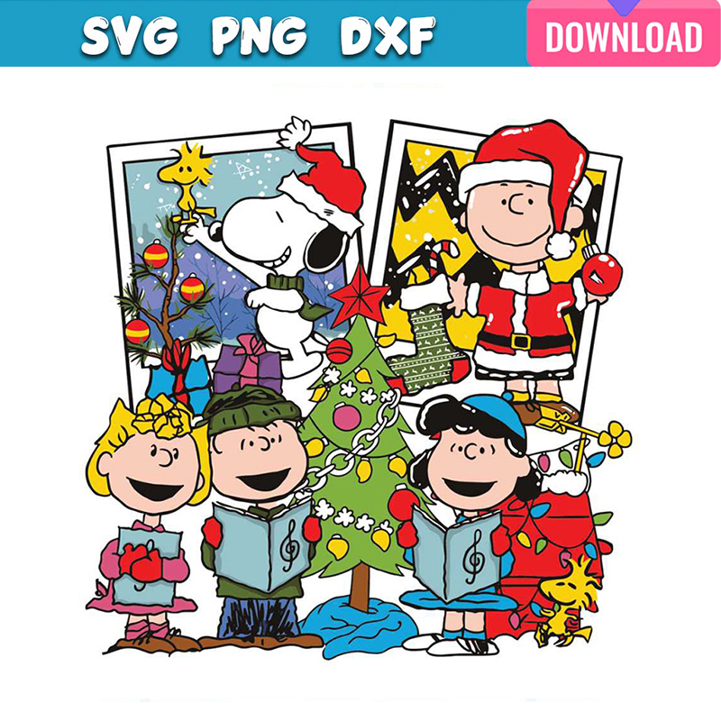 Vintage Cute Dog Caroling Christmas svg bundle | Inspire Uplift