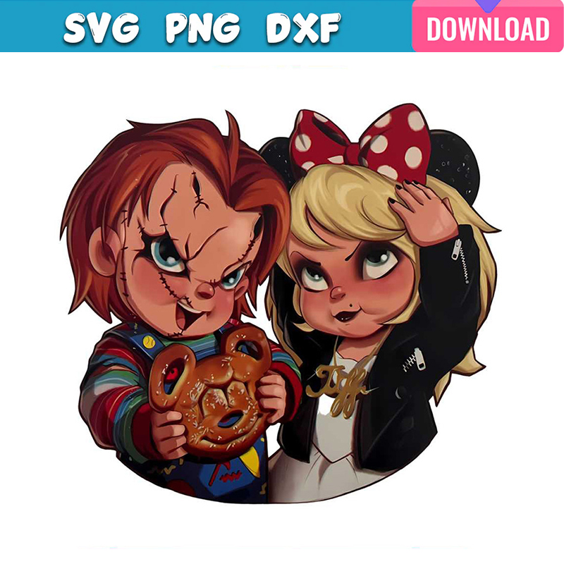 Bride of Chucky Disney Halloween PNG Sublimation | Inspire Uplift