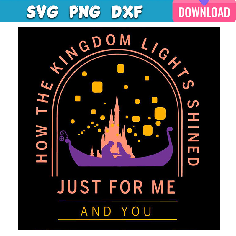 Disney Castle svg bundle How The Kingdom Lights Shined svg b | Inspire ...