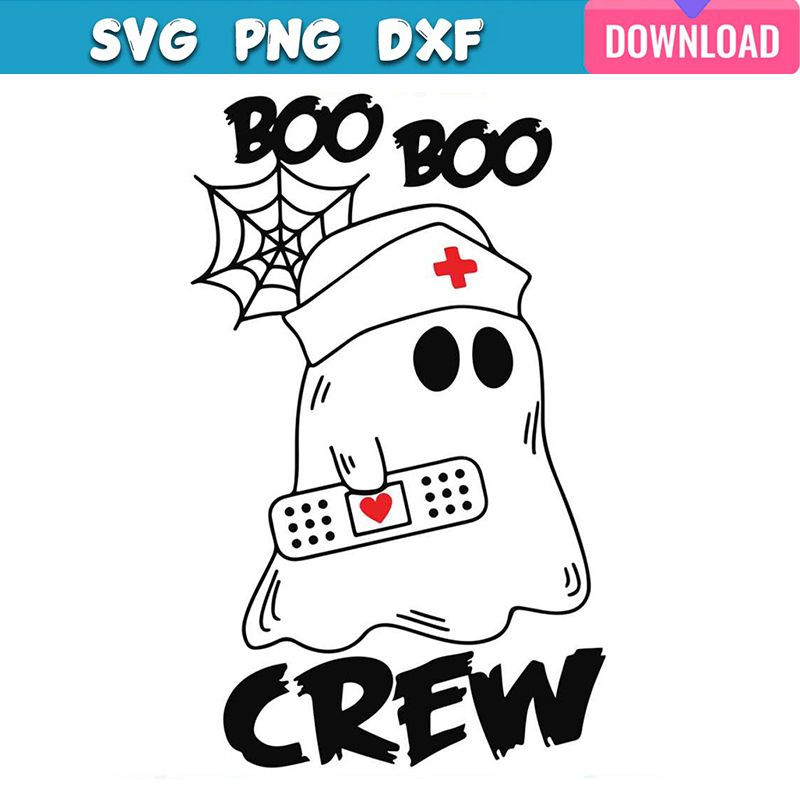 Boo Boo Crew Ghost svg bundle Halloween Nurse svg bundle | Inspire Uplift