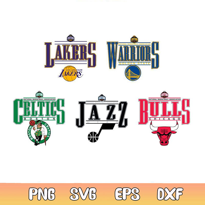 Vintage Basketball NBA Team SVG Bundle - Inspire Uplift