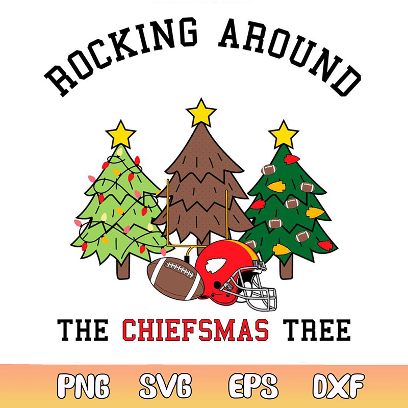 Rocking Around The Chiefsmas Tree Svg Download - Inspire Uplift