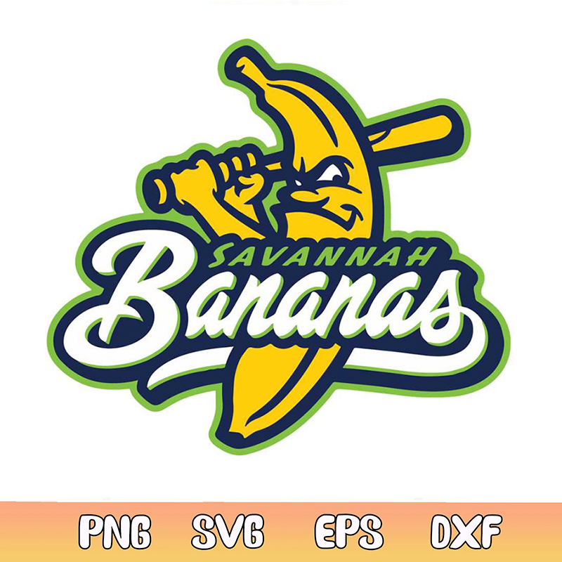 Retro Savannah Bananas Baseball Logo SVG | Inspire Uplift
