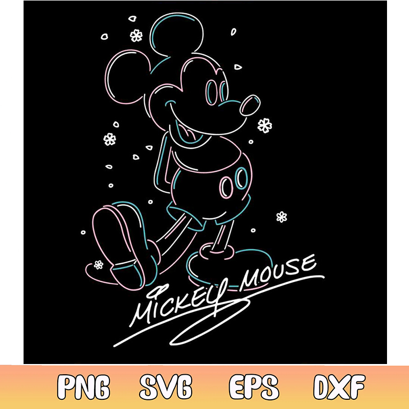 Disney Mickey Mouse Signature SVG File - Inspire Uplift