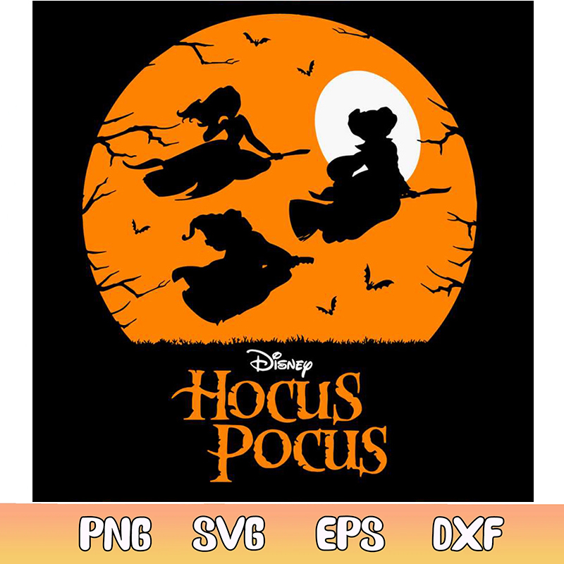 Disney Hocus Pocus Sanderson Sisters Night Flight SVG File | Inspire Uplift