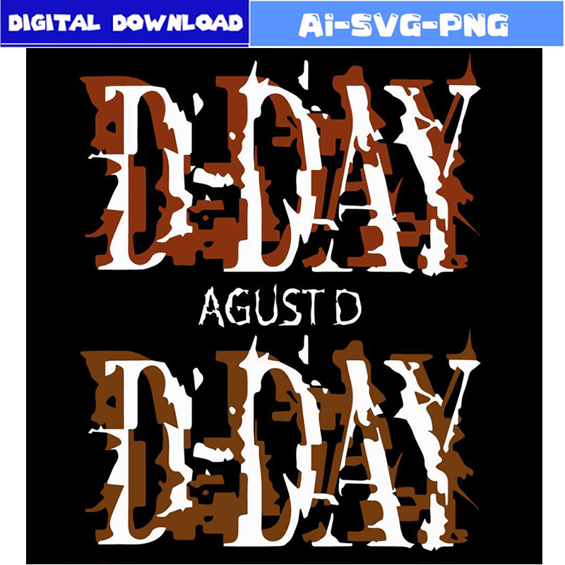 Agust D D Day Album svg bundle Best | Inspire Uplift