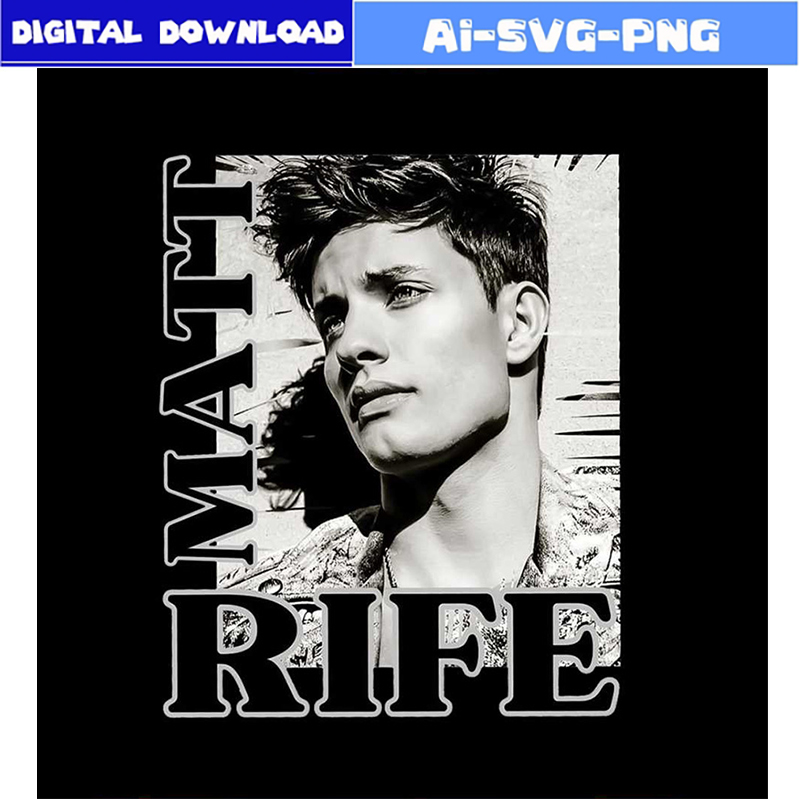 Vintage Matt Rife American Comedian Png Silhouette - Inspire Uplift