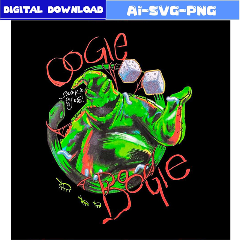 Funny Oogie Boogie Roll The Dice PNG File | Inspire Uplift