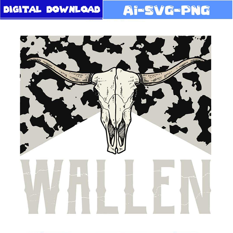 Wallen Bullhead Cowboy Wallen svg bundle Design File - Inspire Uplift