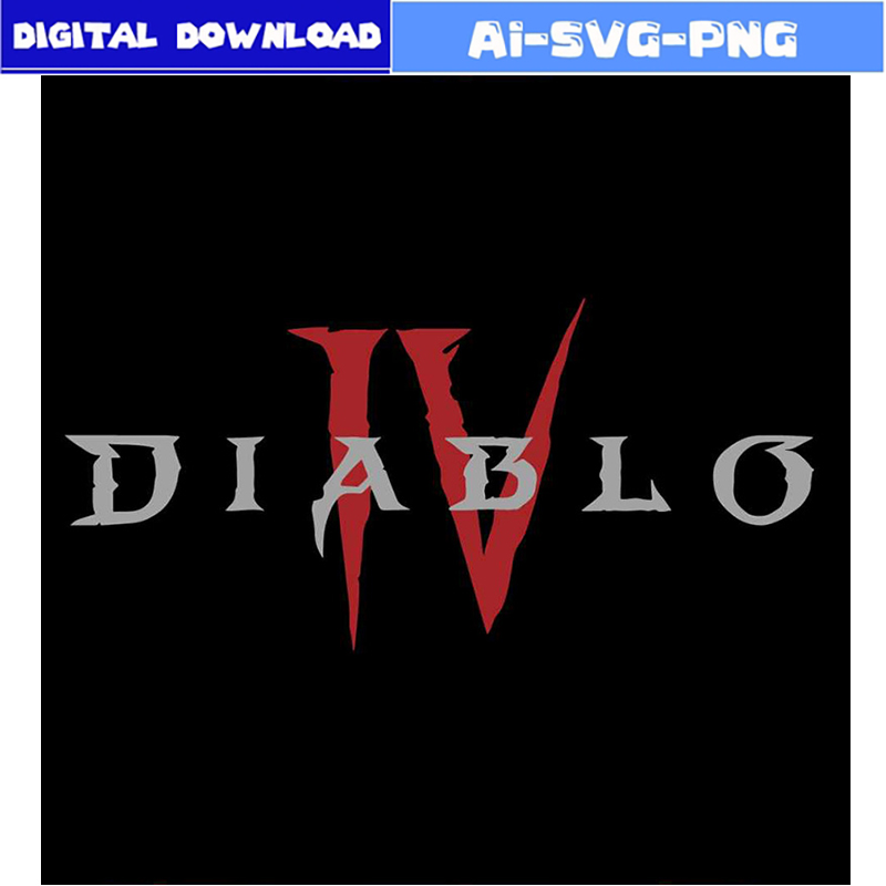 Diablo IV Core Logo Game Lover svg bundle Design | Inspire Uplift
