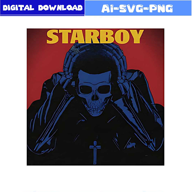 The Weekend Starboy Tour Album PNG Design | Inspire Uplift