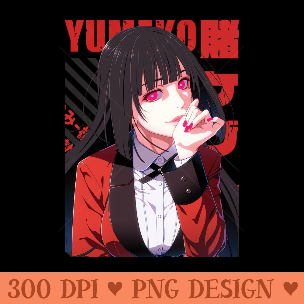 Kakegurui Yumeko Jabami - Printable PNG Images - Inspire Uplift