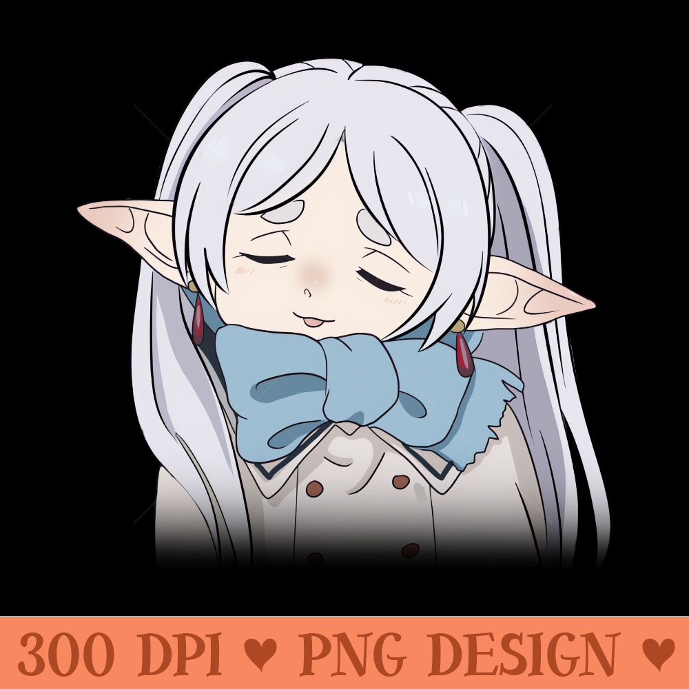 Cute Frieren Expression - Exclusive PNG designs - Inspire Uplift